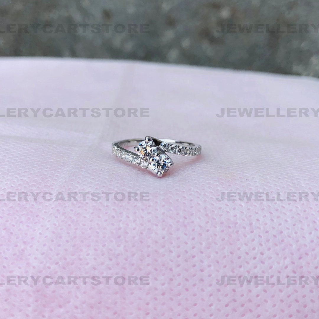 Ever Us Two Stone Ring Together Forever Ring Wedding Ring - Etsy