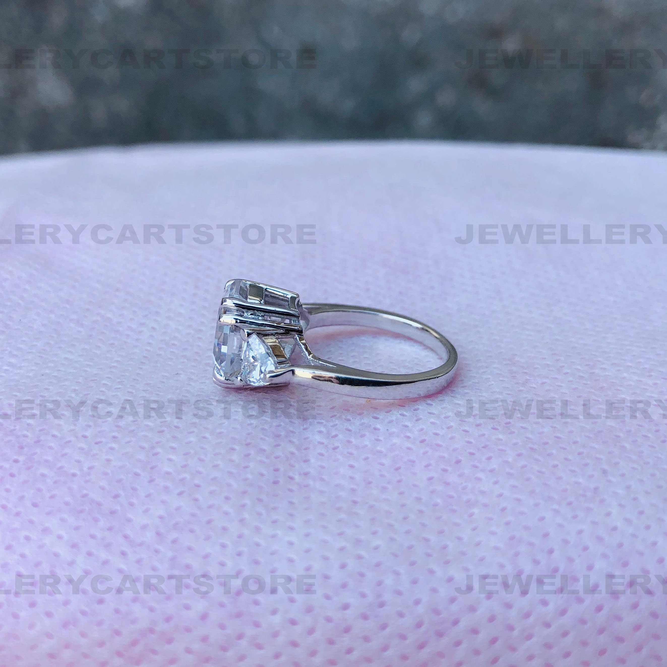 Unique Octagone Diamond Ring Octa Shape Asscher Cut Ring - Etsy