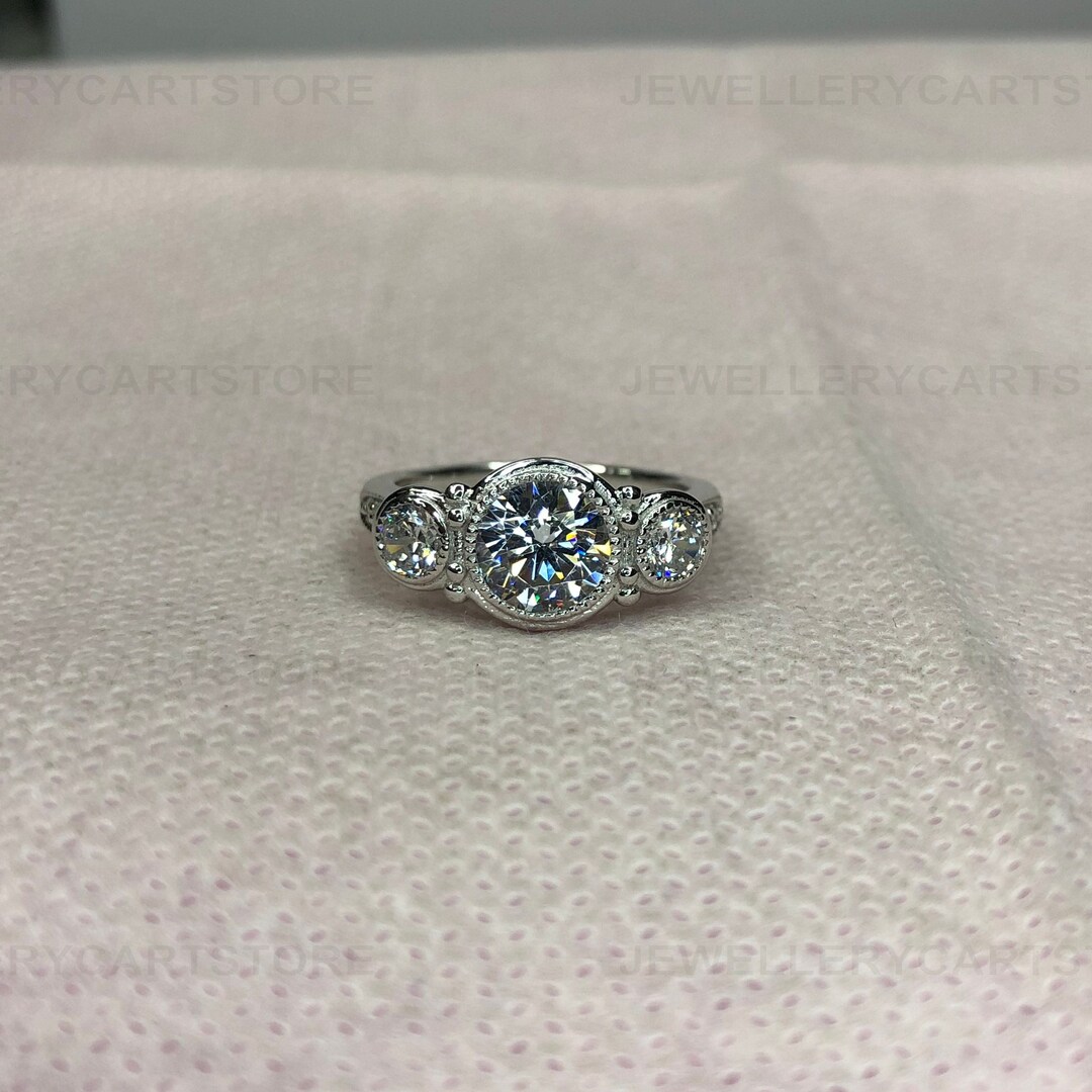 Vintage Ring, 935 Silver Ring, Art Deco Engagement Ring, Wedding Ring ...