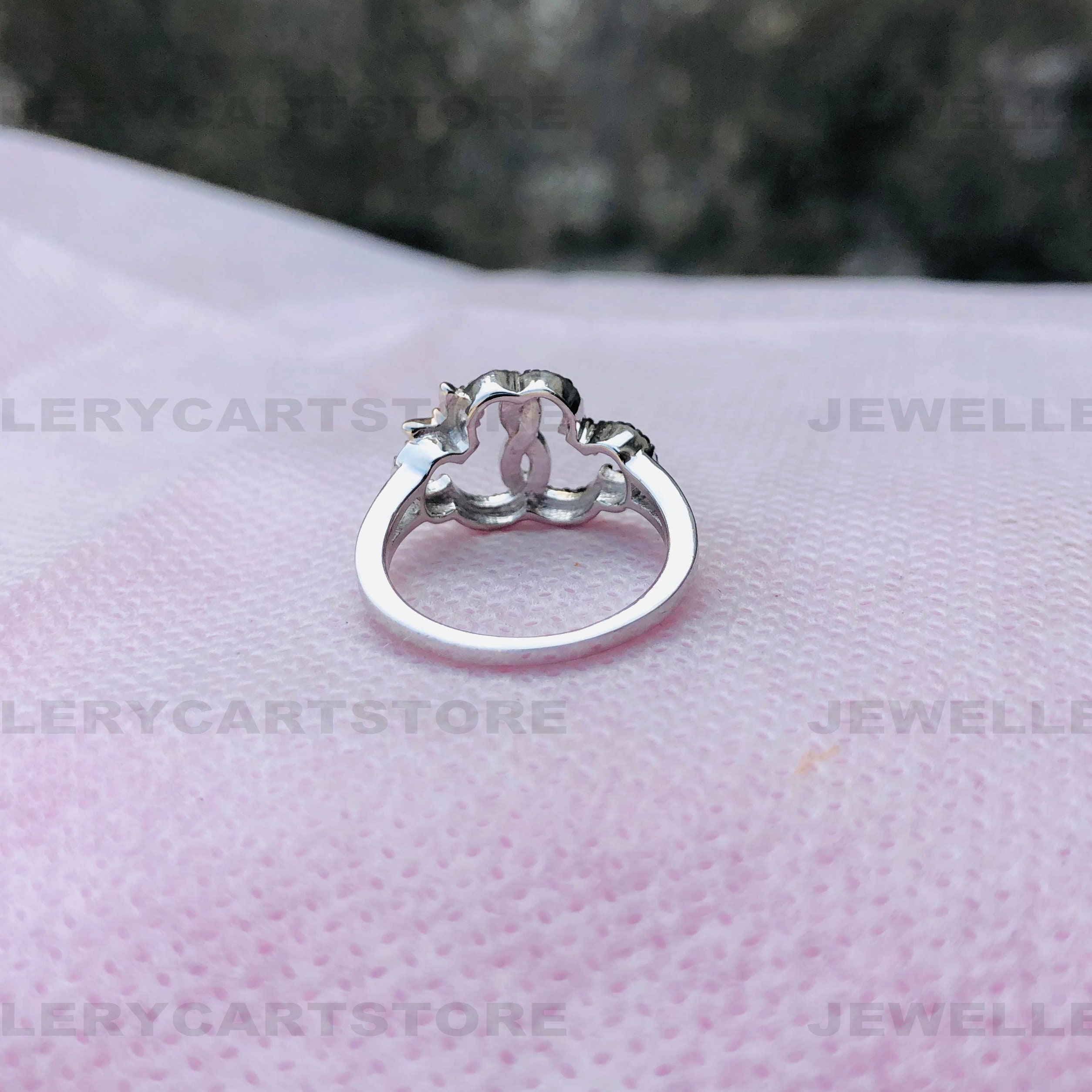 Interlocking Mickey and Minnie Mouse Ring Sterling Silver - Etsy