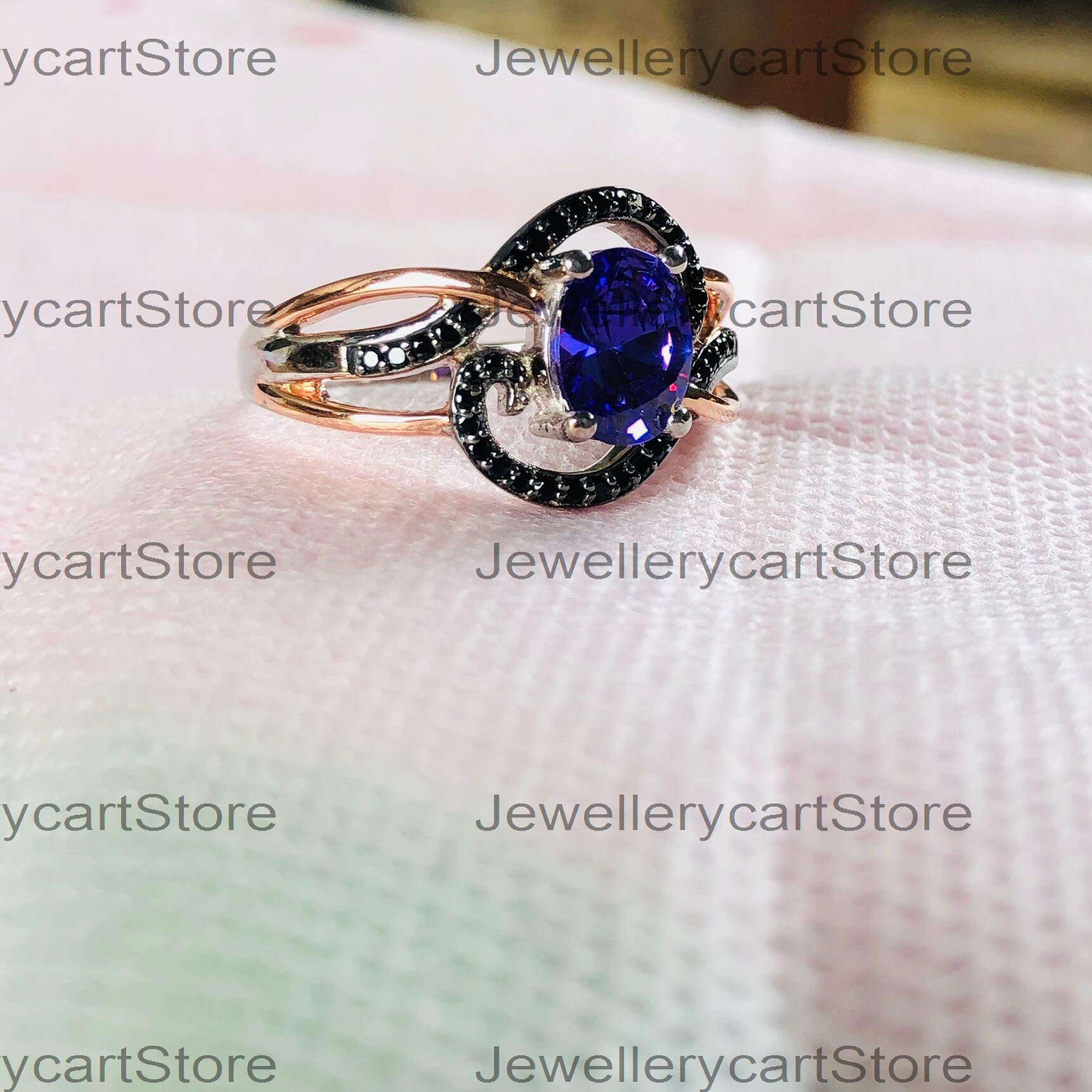 1.35ctw Enchanted Villains Ursula Ring Amethyst and Diamond Solid 925 ...