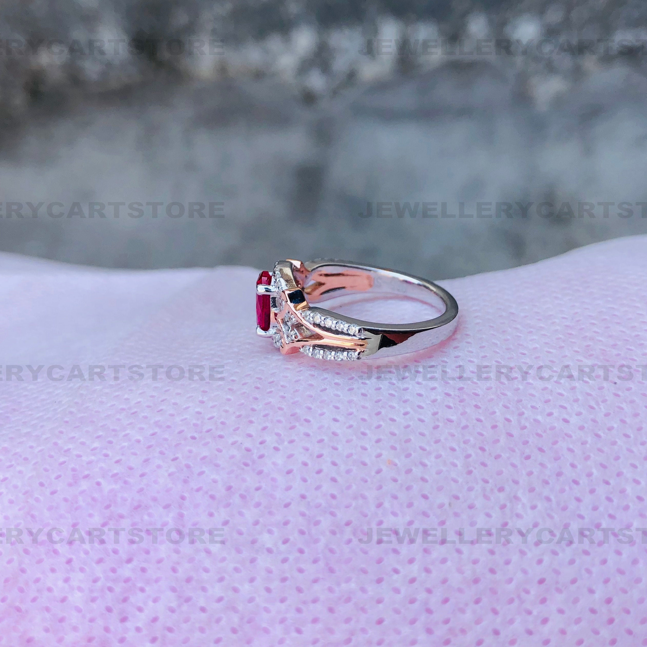 Enchanted Disney Mulan Live Action Rhodolite 1 Ct Diamond Ring | Etsy