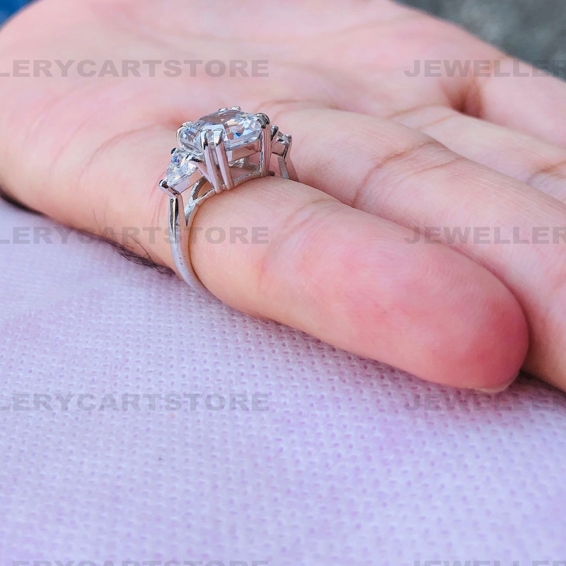 Unique Octagone Diamond Ring Octa shape Asscher Cut Ring | Etsy