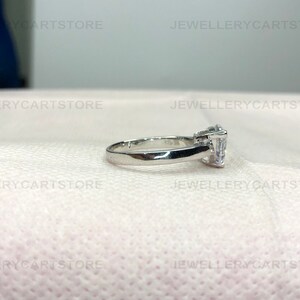 Fancy Triangle Shape Ring, Solid 925 Sterling Silver Ring, Engagement ...