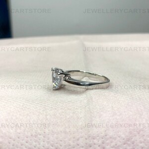 Fancy Triangle Shape Ring, Solid 925 Sterling Silver Ring, Engagement ...