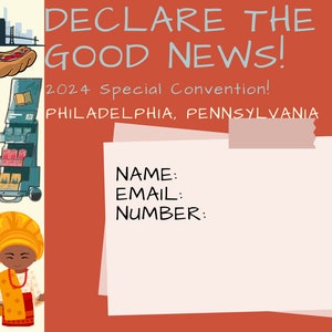 Special Convention Card Philadelphia - Etsy