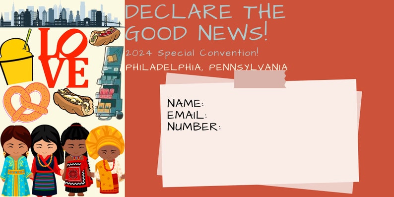 Special Convention Card Philadelphia - Etsy
