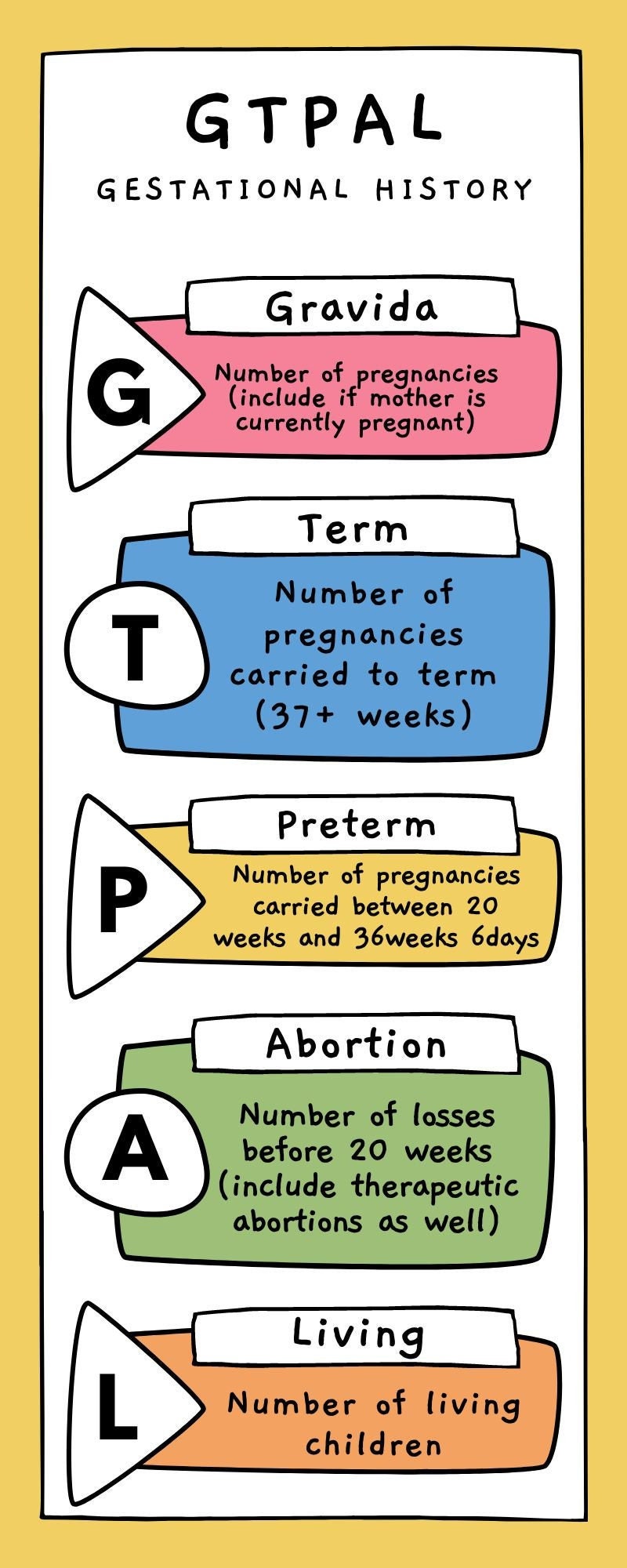 Nursing Mnemonic - Labor and Delivery GTPAL - Etsy