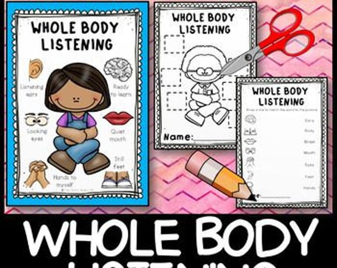 Whole Body Listening/5l's of Listening Classroom Display Posters - Etsy