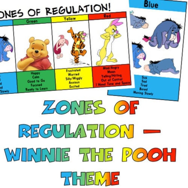 Self Regulation Winnie the Pooh - Etsy