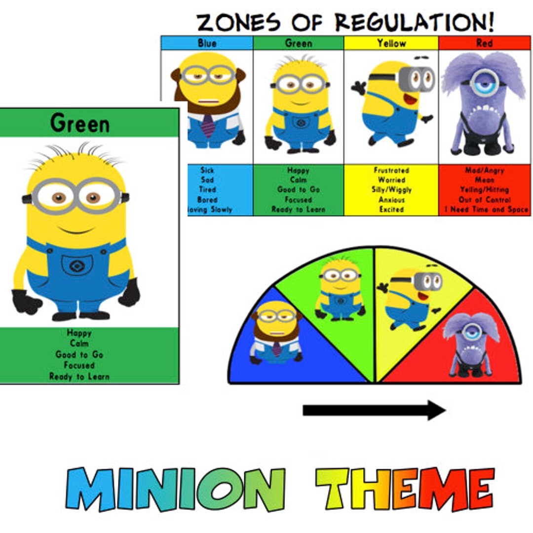 Emotion Regulation Minion Theme Zones - Etsy Canada