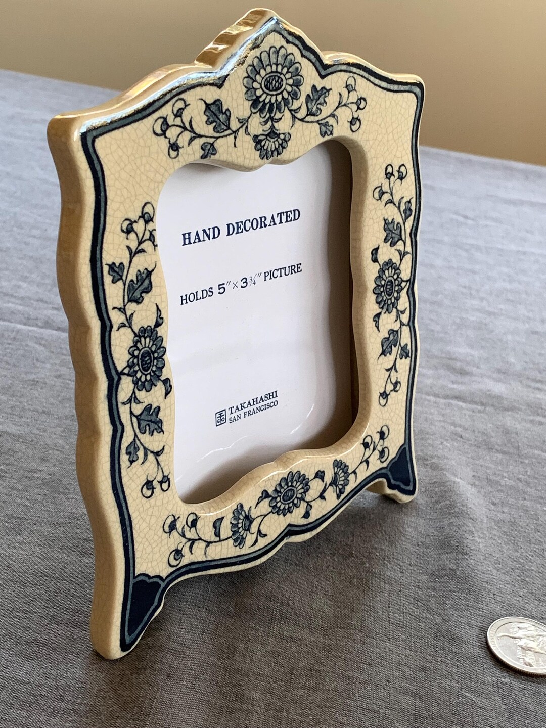 Porcelain Blue and White Picture Frame - Etsy