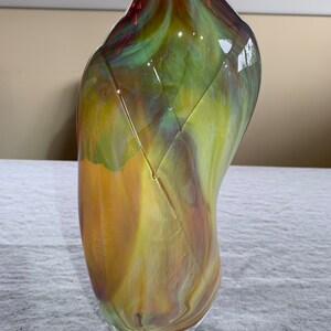 Art Glass Vase Signed Eric Lovell 1977 - Etsy