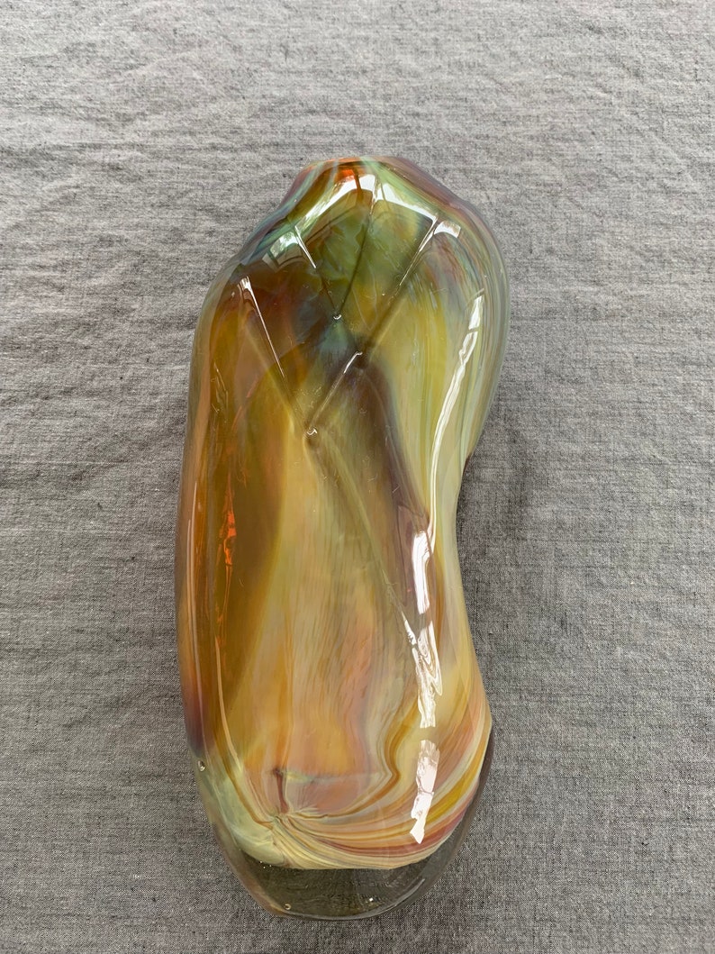 Art Glass Vase Signed Eric Lovell 1977 - Etsy