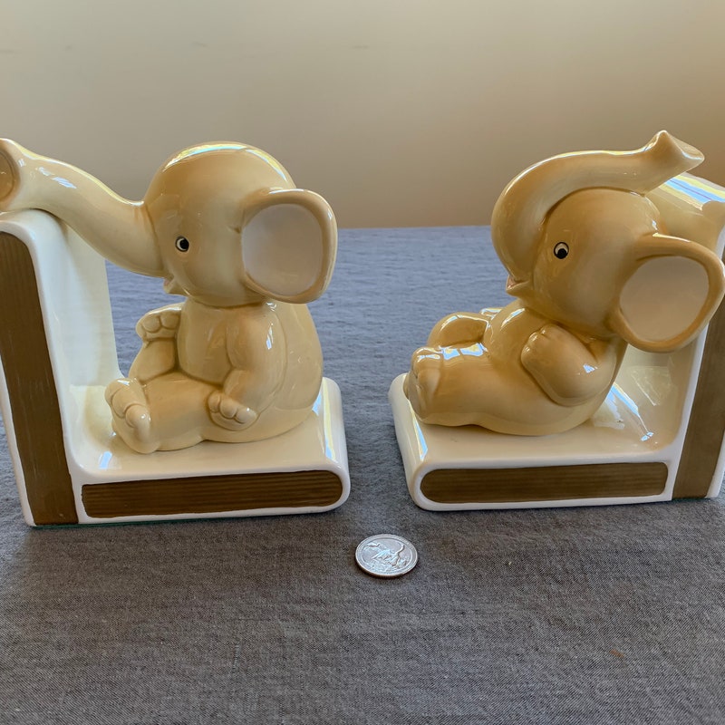 Elephant Bookends - Etsy