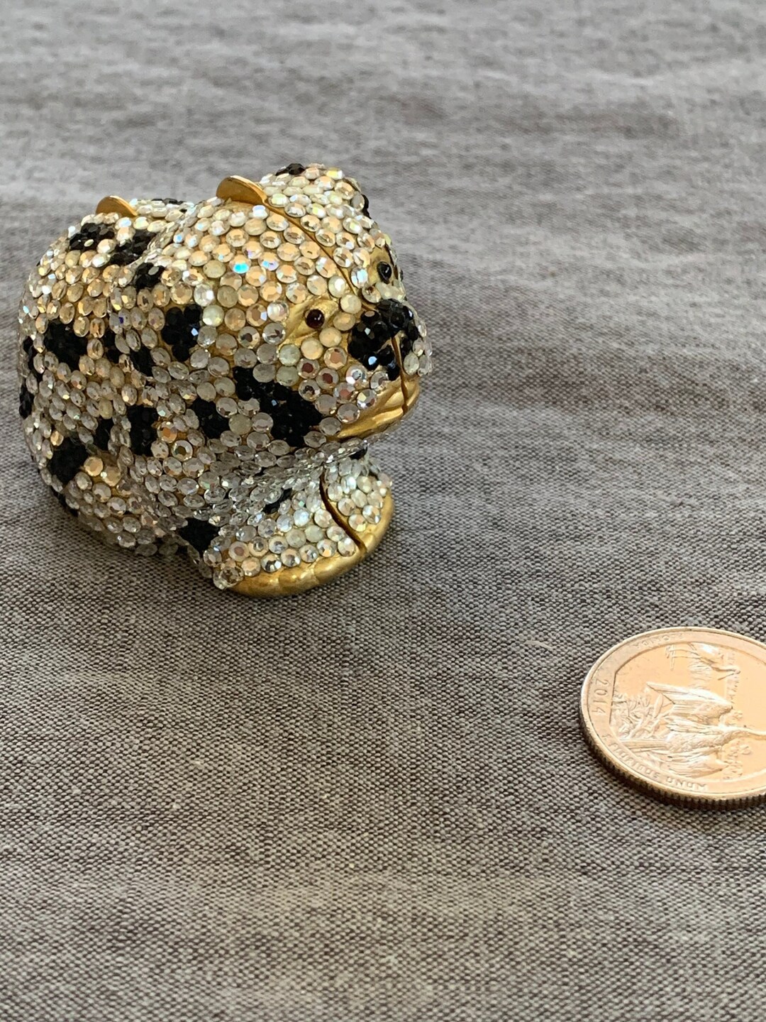 Judith Leiber Gold-plated Crystal Rhinestone Bulldog Trinket Box - Etsy
