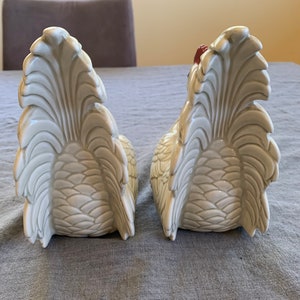 Fitz & Floyd Chicken Figurines Matching Set of Two White Ceramic - Etsy