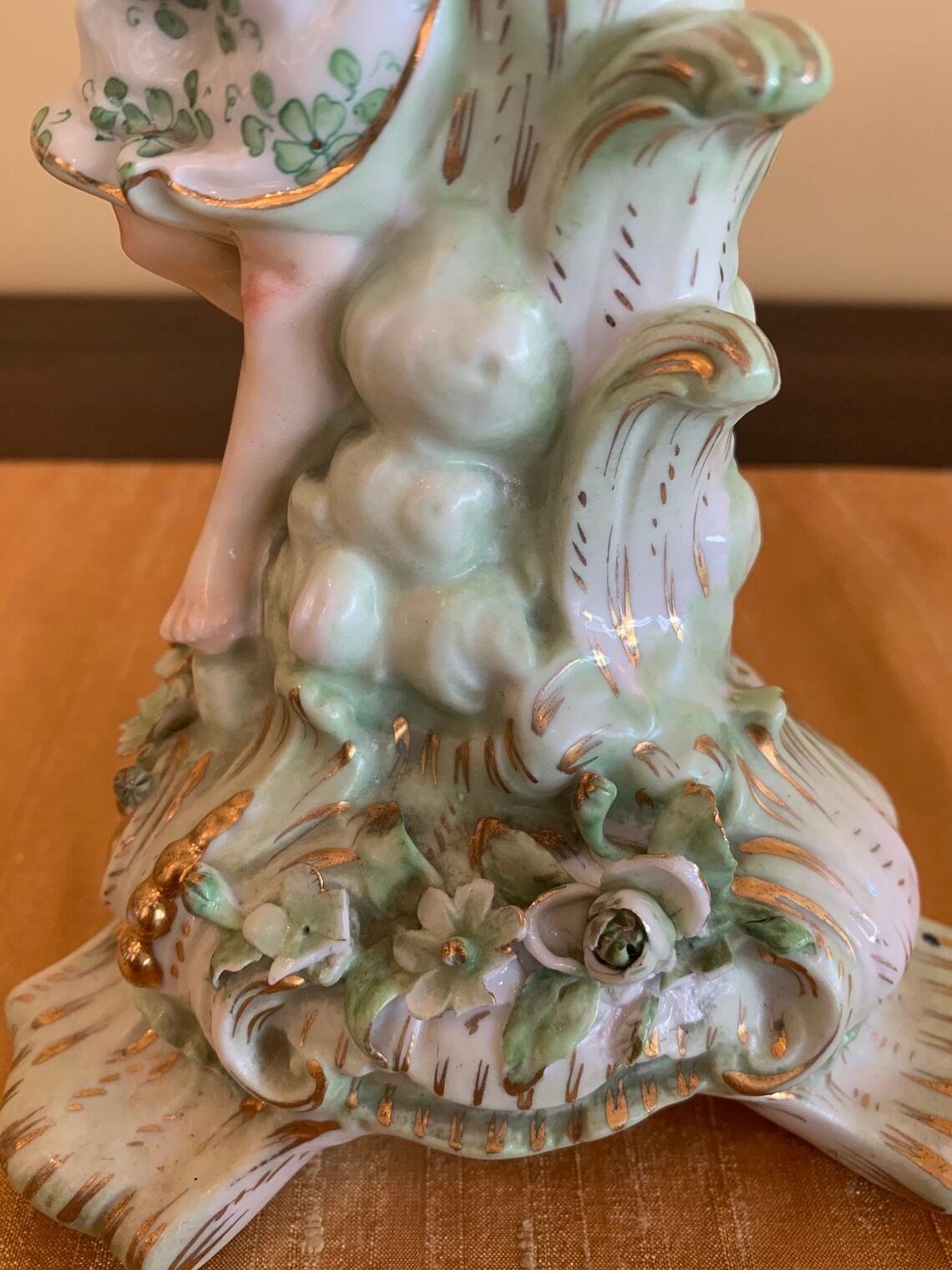 Dresden 19th Century Rococo Porcelain Figural Candlestick - Etsy