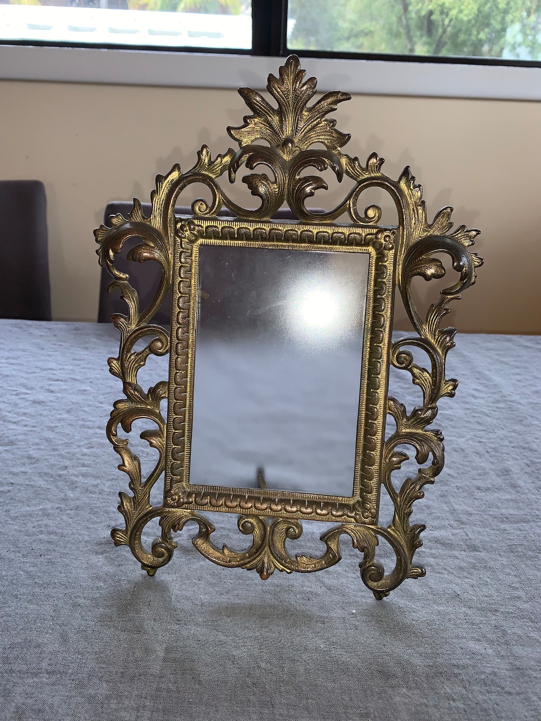 Antique Rococo Style Brass Picture Frame - Etsy