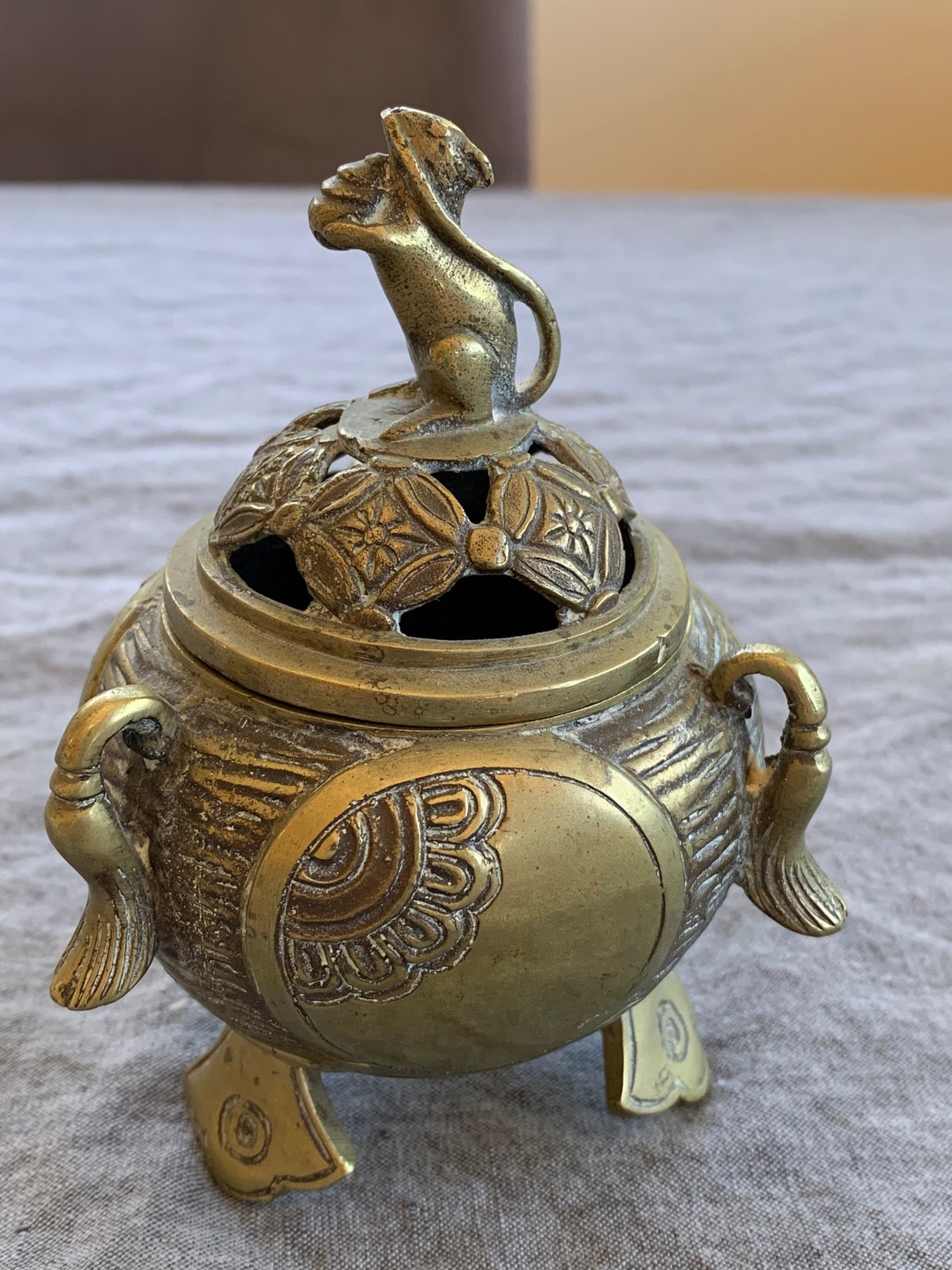 Japanese Brass Censer - Etsy