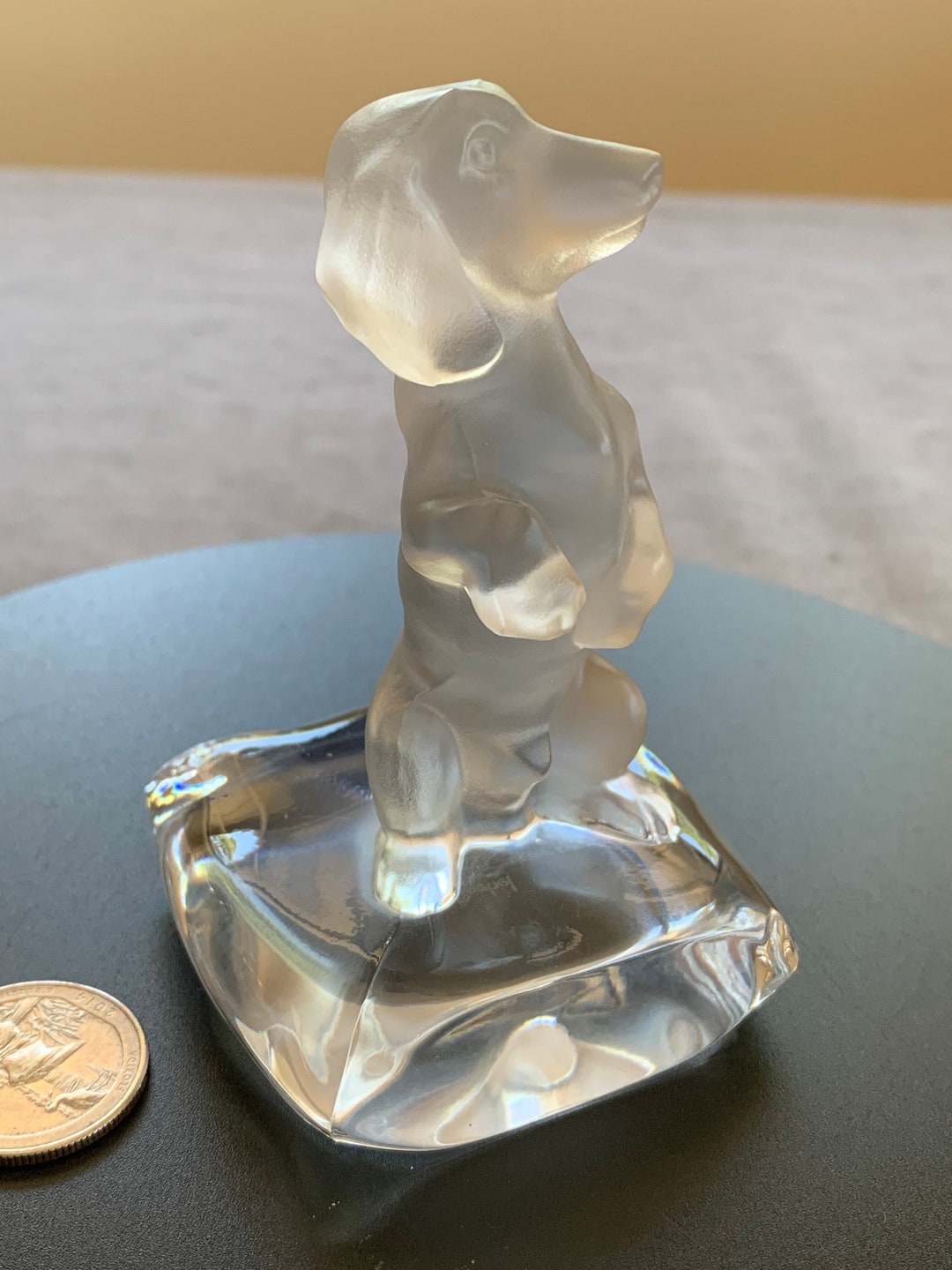 Goebel Crystal Dachshund Figurine - Etsy