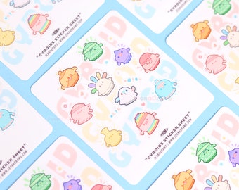 Paper, Party & Kids Papercraft wallopoid gyroids vinyl sticker pack ∣ ...