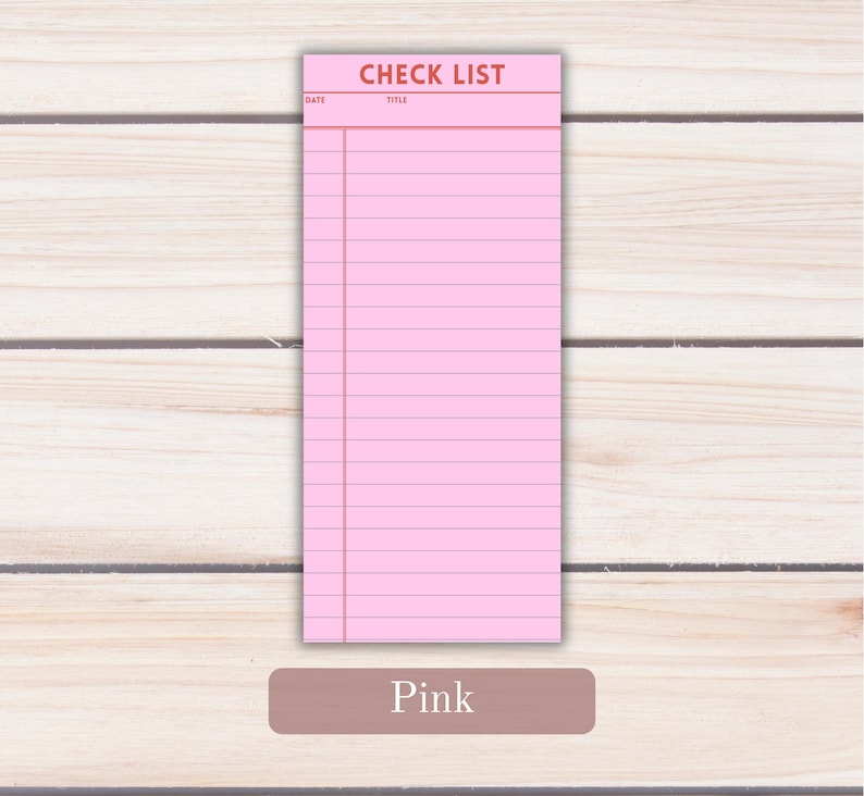 Slim to Do List Notepad | Minimalist Checklist Pad, Daily Productivity ...