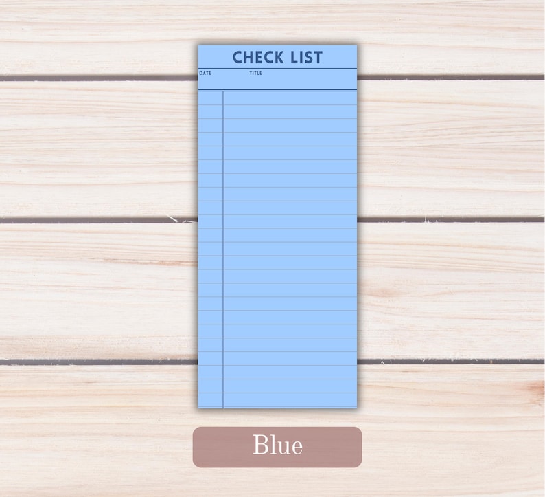 Slim to Do List Notepad | Minimalist Checklist Pad, Daily Productivity ...