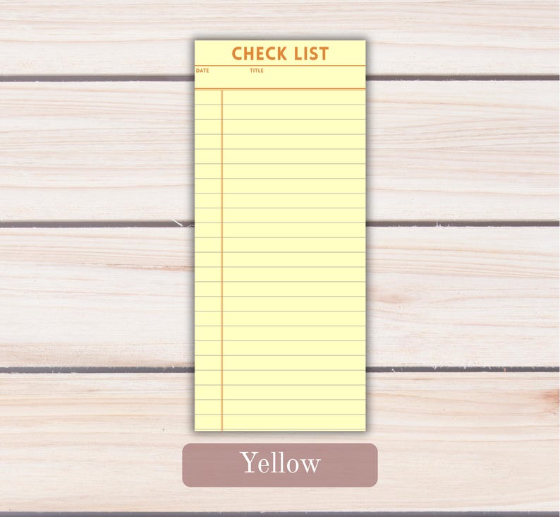Slim to Do List Notepad | Minimalist Checklist Pad, Daily Productivity ...