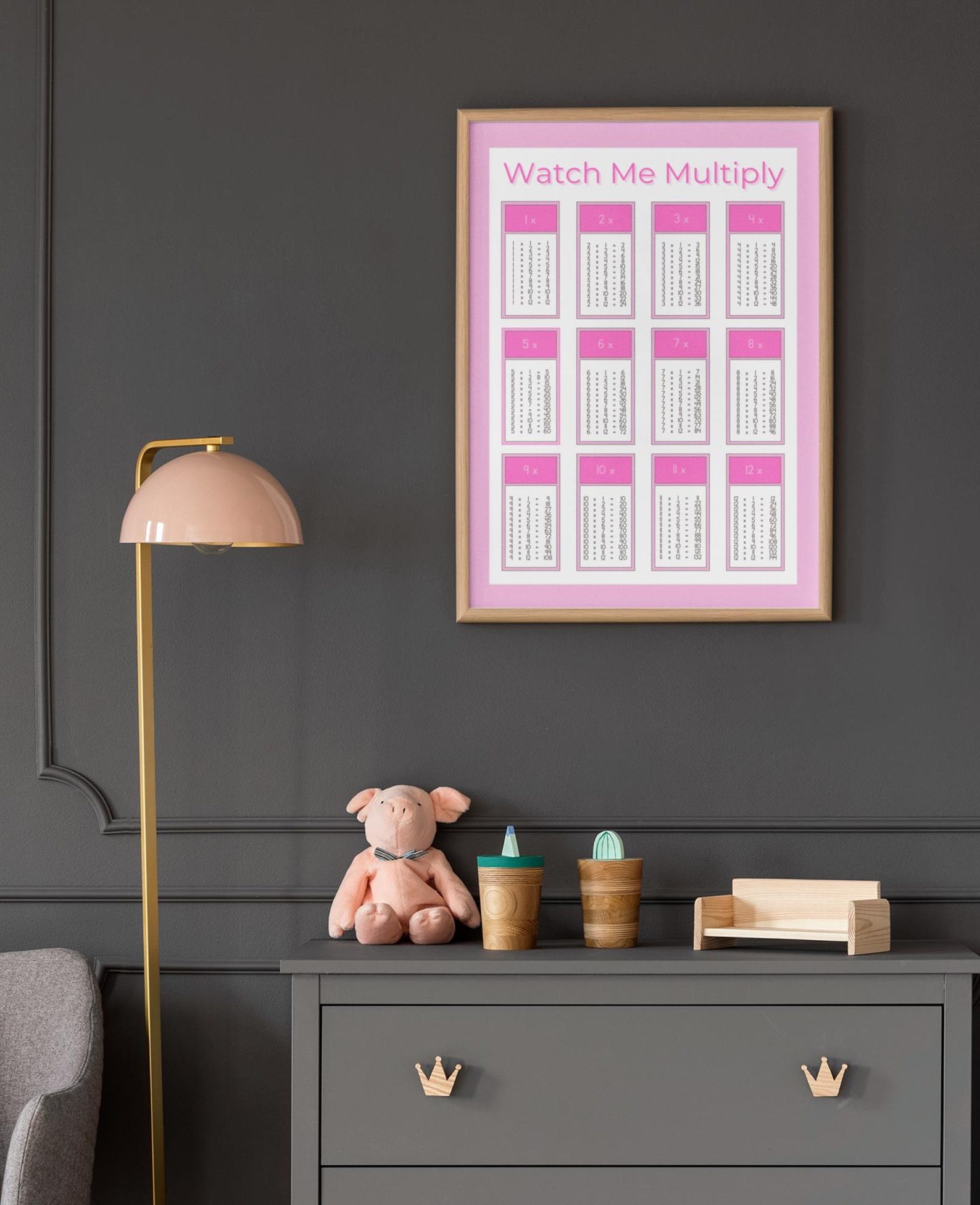 Watch Me Multiply - Pink Times Table Chart | Printable Multiplication ...