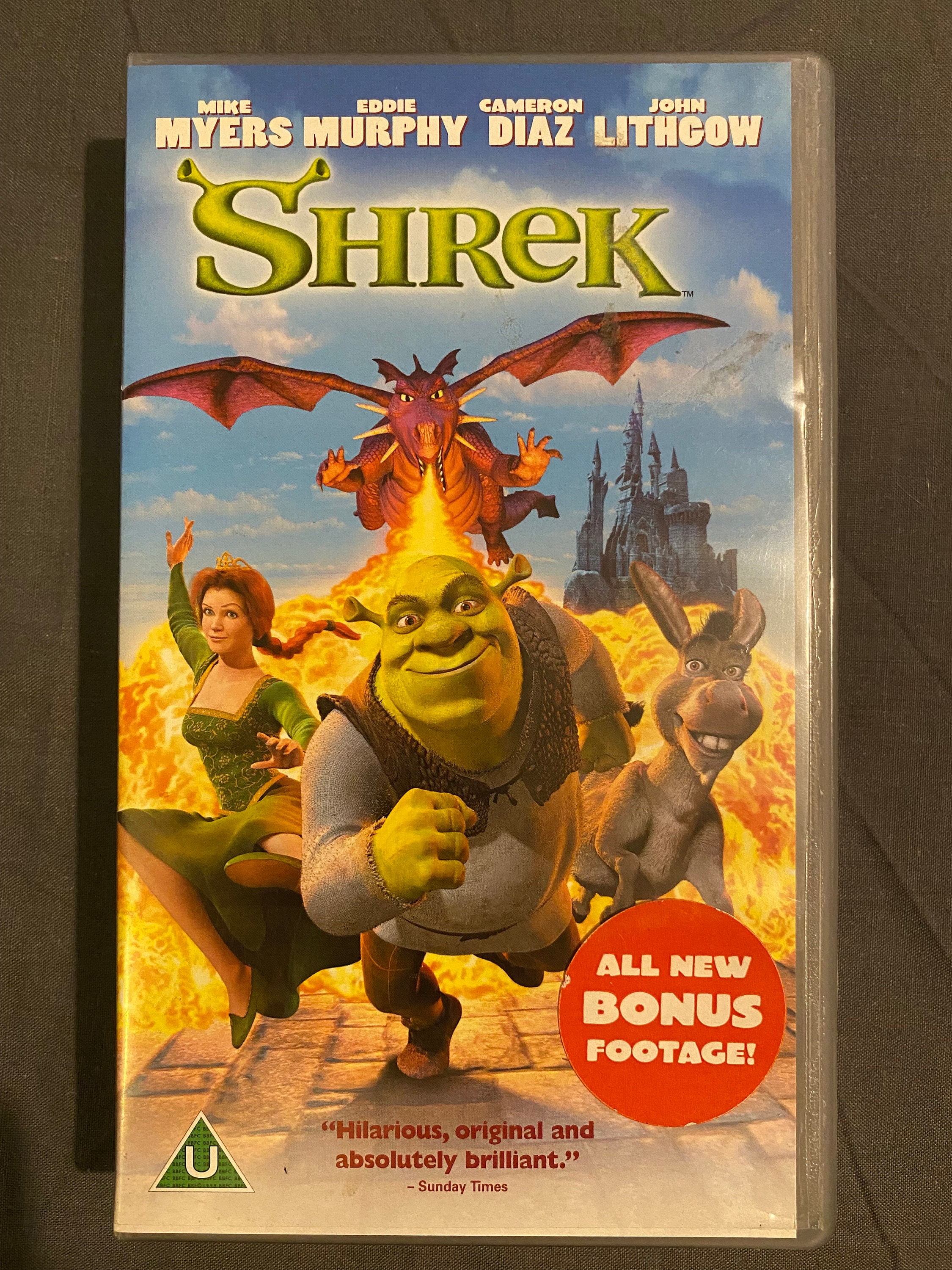 Shrek VHS Videotape Lights W/original Box Novelty Gift - Etsy UK