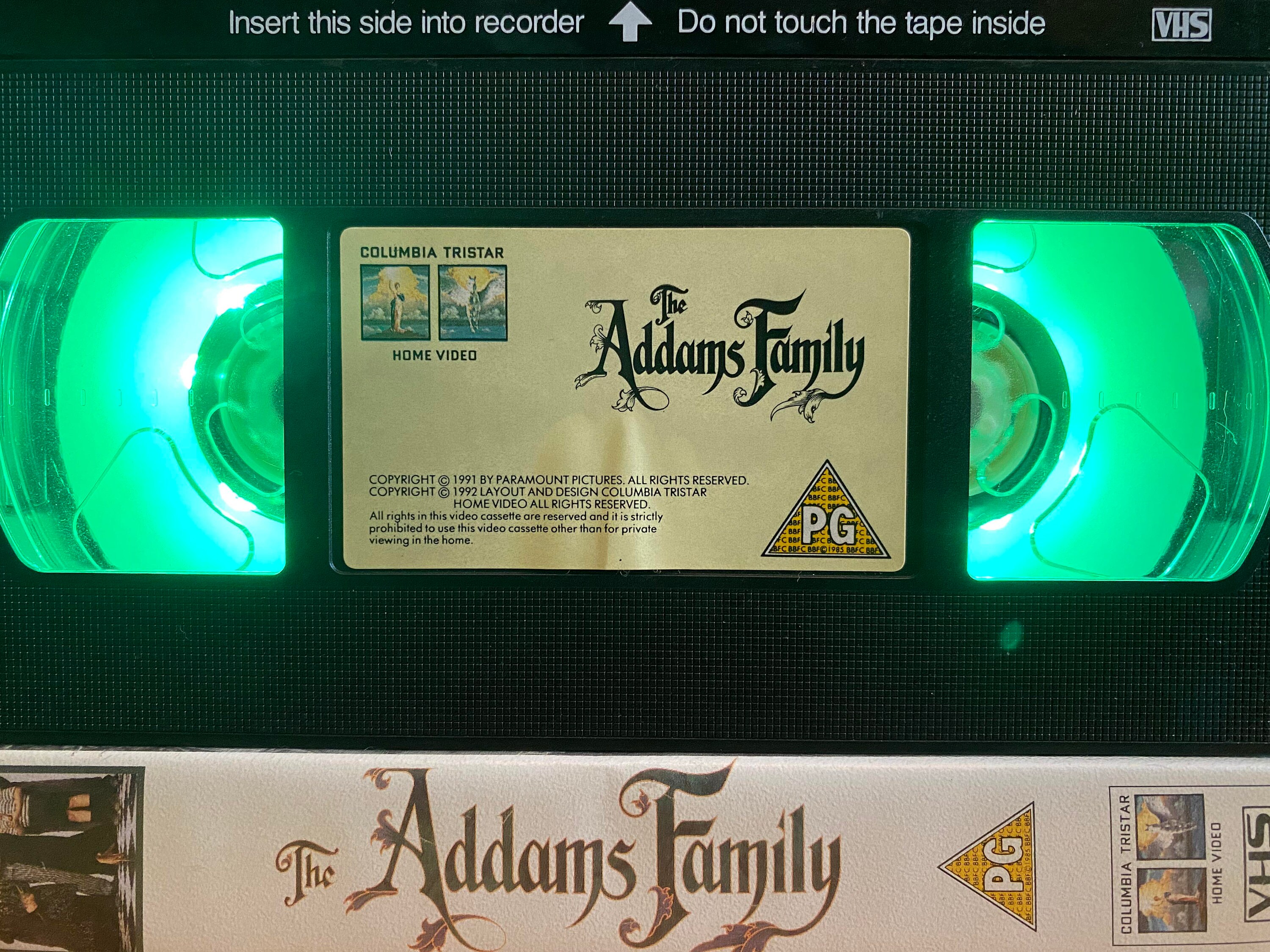 The Addams Family VHS Videotape Light W/original Box - Etsy UK