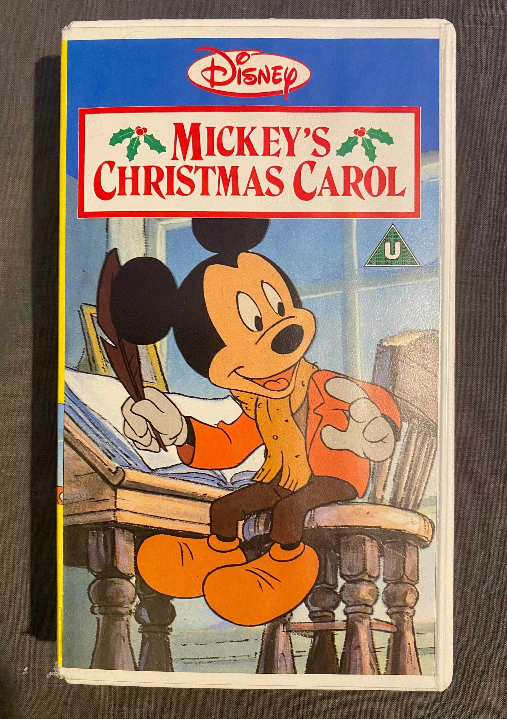 Mickeys Christmas Carol VHS Videotape Light W/original Box Novelty Gift ...