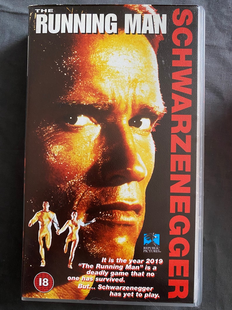 Running Man Stephen King VHS Videotape Light W/original Box Novelty ...