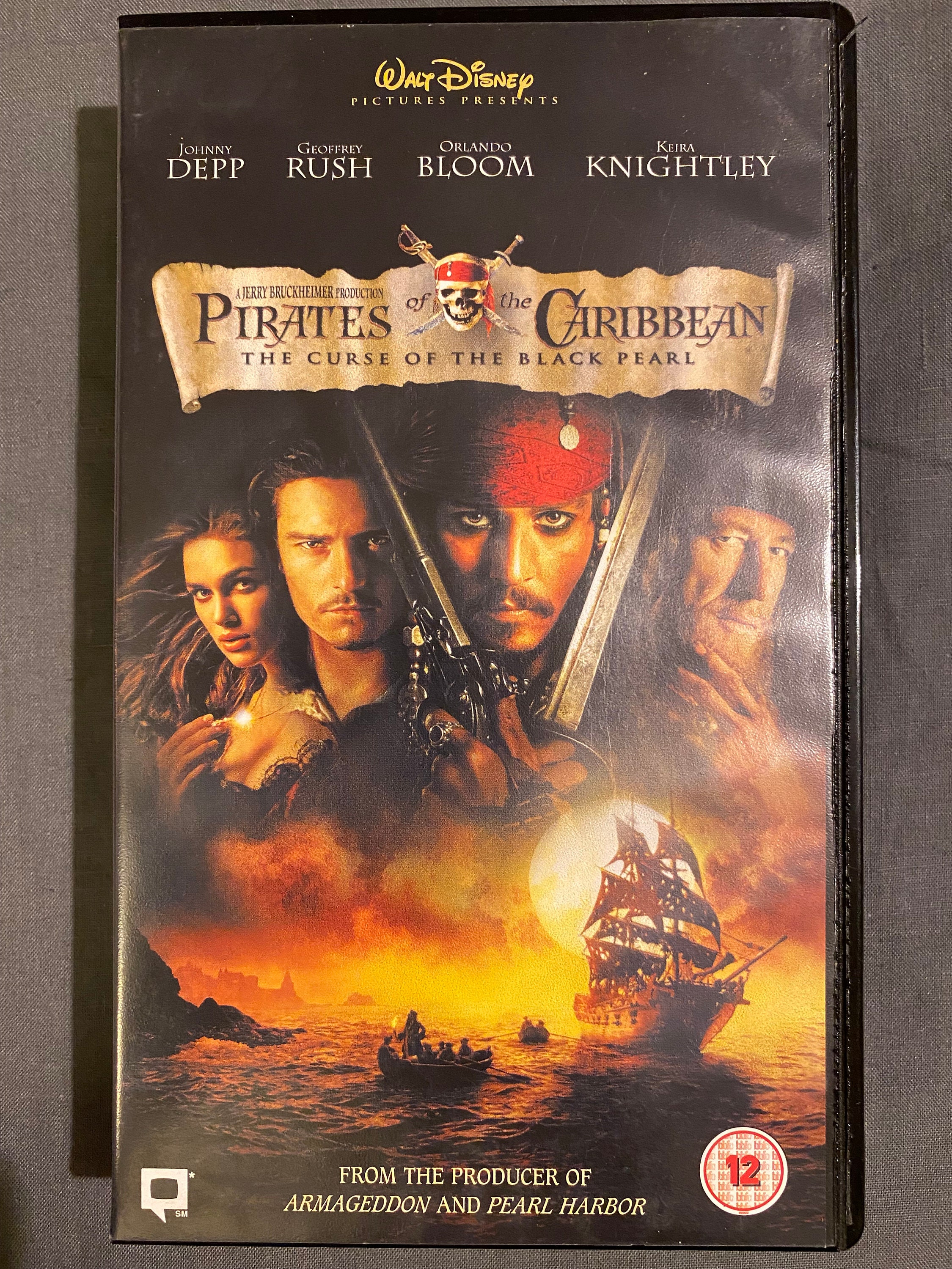 Pirates of the Caribbean VHS Videotape Light W/ Original Box Novelty ...