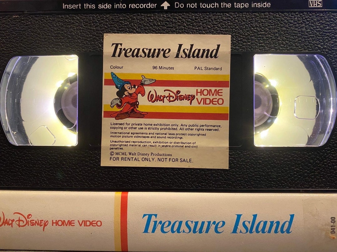 Treasure Island Disney VHS Videotape Light W/original Box Novelty Gift ...