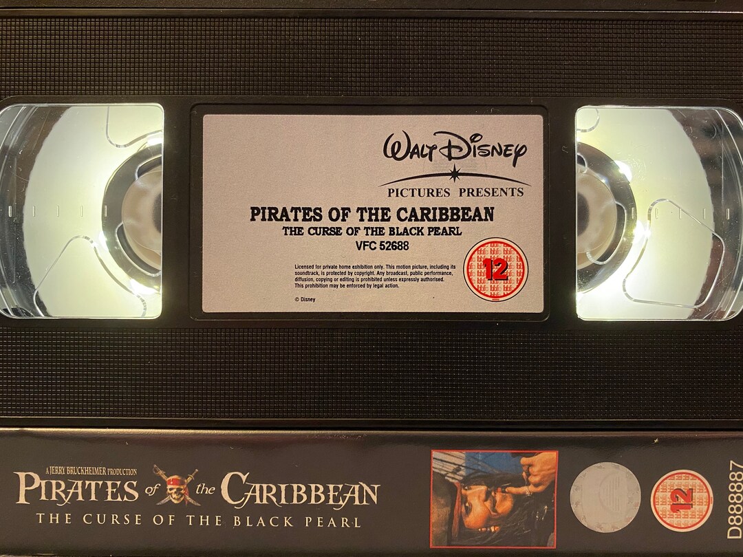 Pirates of the Caribbean VHS Videotape Light W/ Original Box - Novelty ...