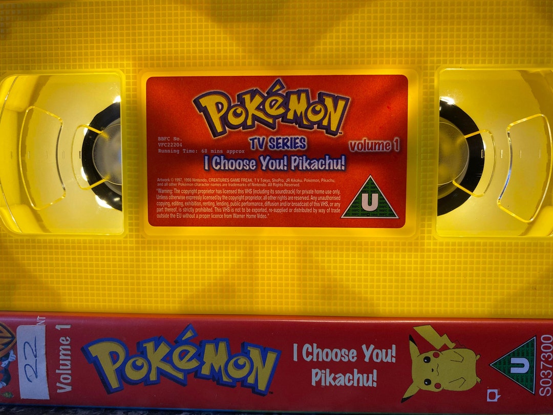 Pokemon i Choose You Pikachu VHS Videotape Light W/original Box - Etsy