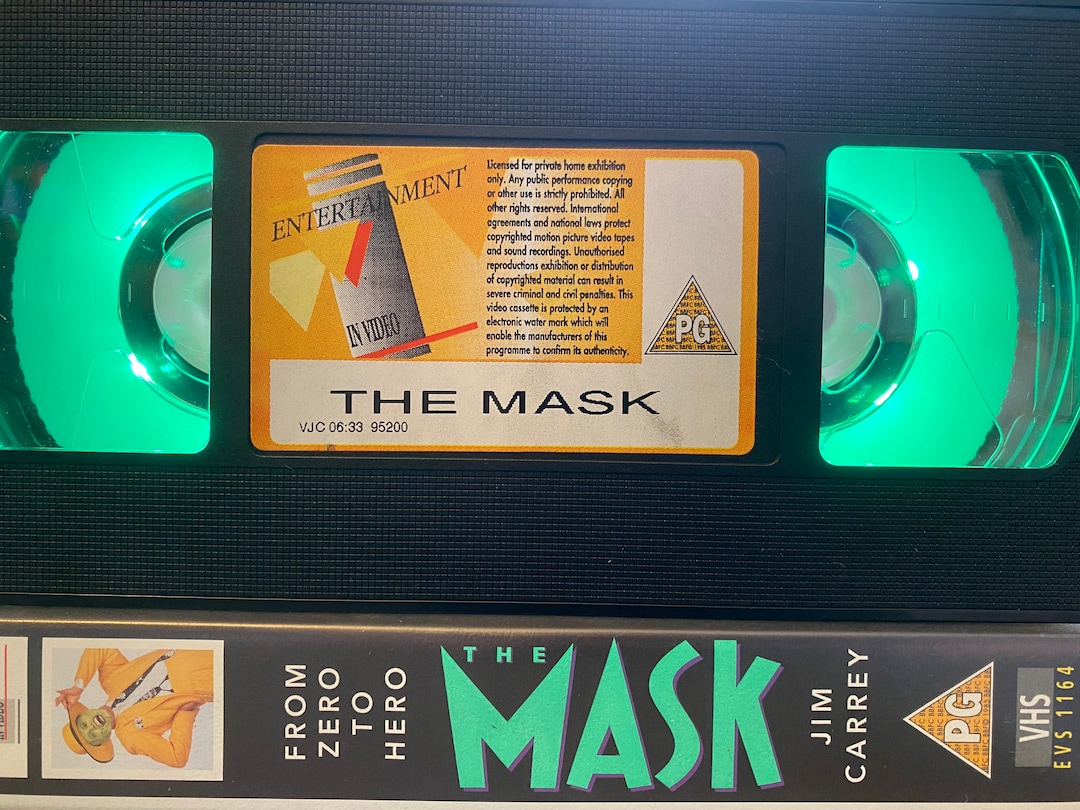 The Mask VHS Videotape Light W/ Original Box Novelty Gift - Etsy