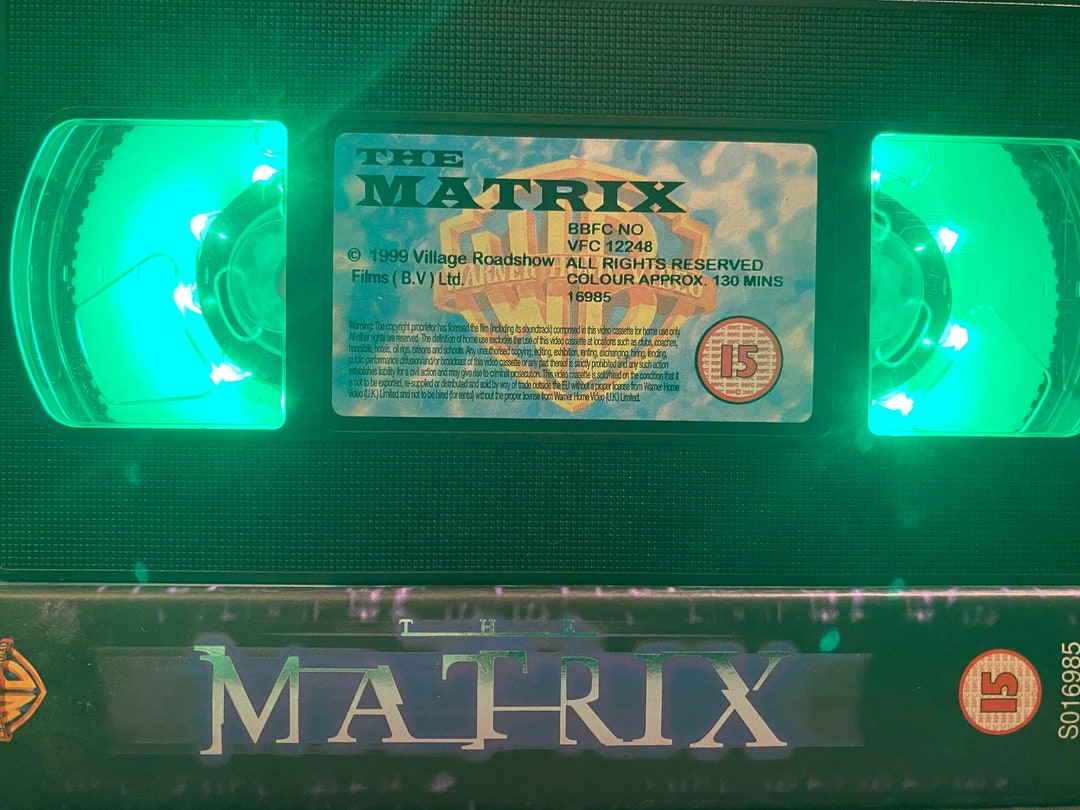The Matrix VHS Videotape Light W/ Original Box - Novelty Gift - Etsy