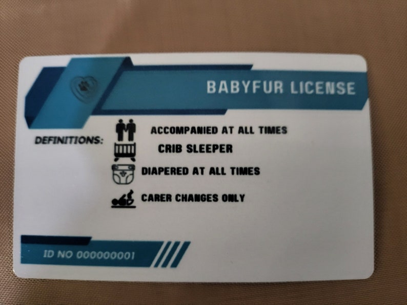 Babyfur License - Etsy
