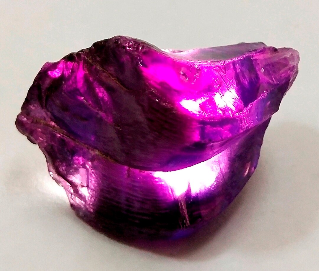 Natural Purple Blue Zircon Rough Gemstone - Cambodia - Etsy