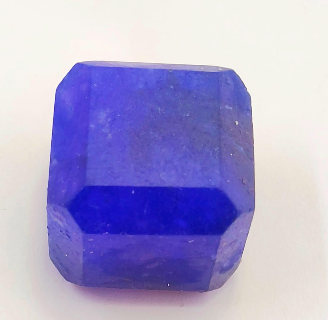 Natural Blue Beryl (maxixe) Cube Cut Shape Loose Gemstone Genuine Beryl ...