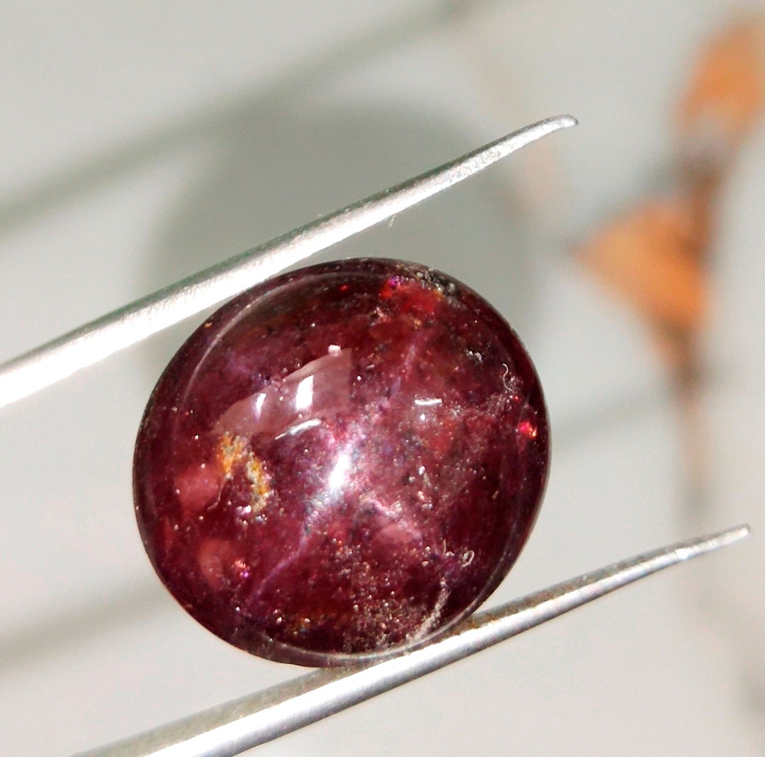 100% Natürlicher Granat Vier Strahlen Cabochon Lose Edelstein ...