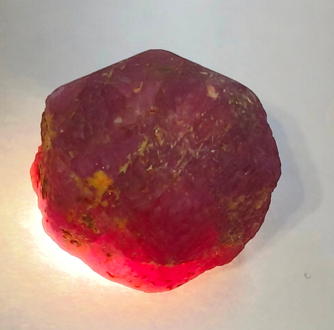 Natural Untreated Burma Ruby Rough Gemstone: Pink Loose Stone - Etsy