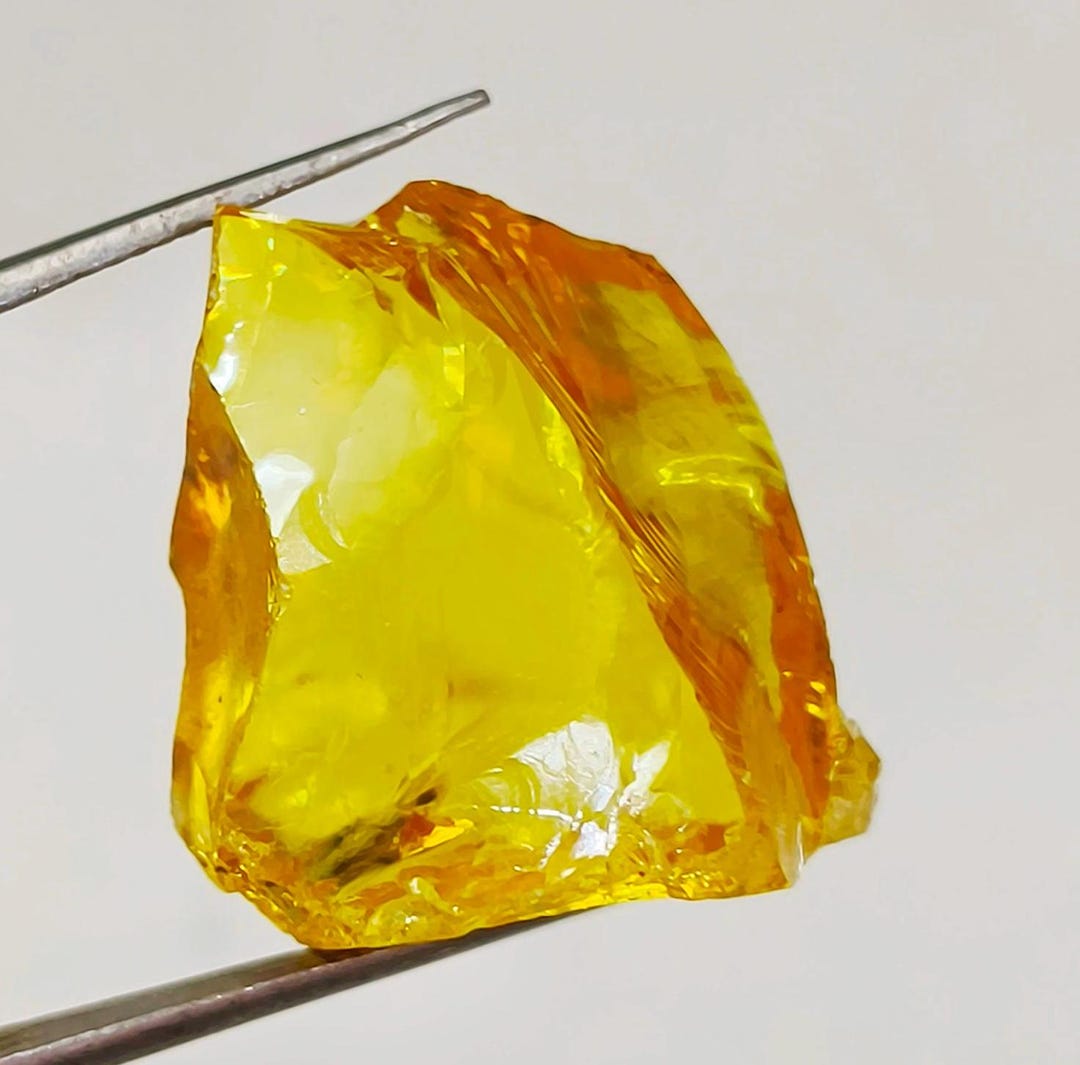 79 Cts Natural Zircon Yellow Untreated Unheated Raw Rough Loose ...