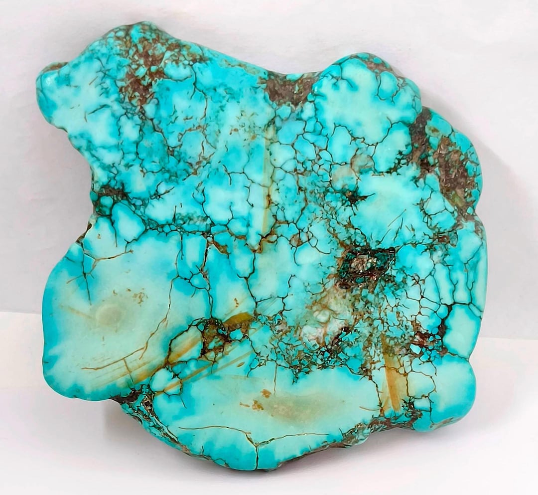 Natural Arizona Turquoise Slab: Uncut Blue Gemstone - Etsy