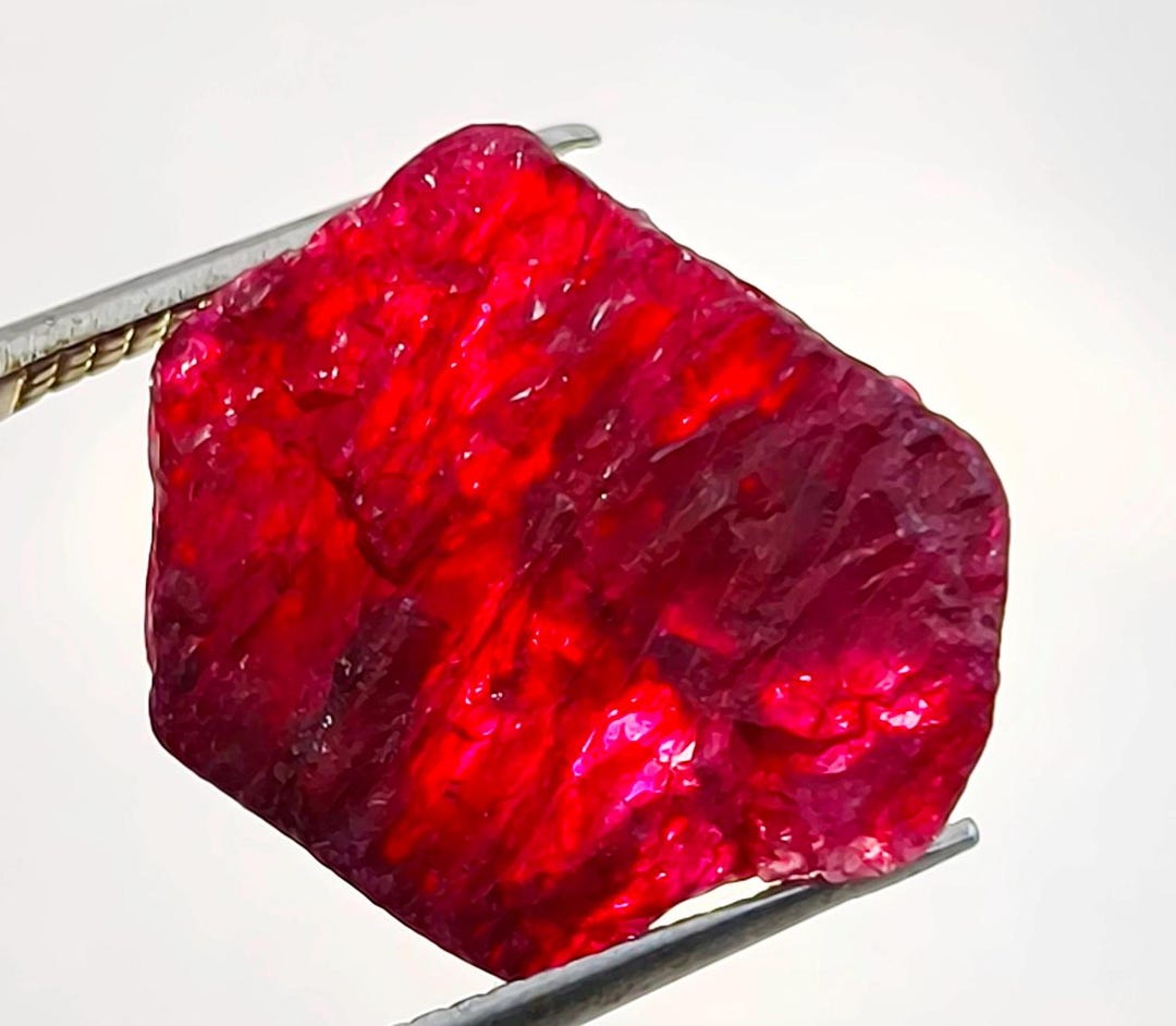 Natural Burma Red Ruby Rough Loose Gemstone Genuine Ruby Burma Rough ...