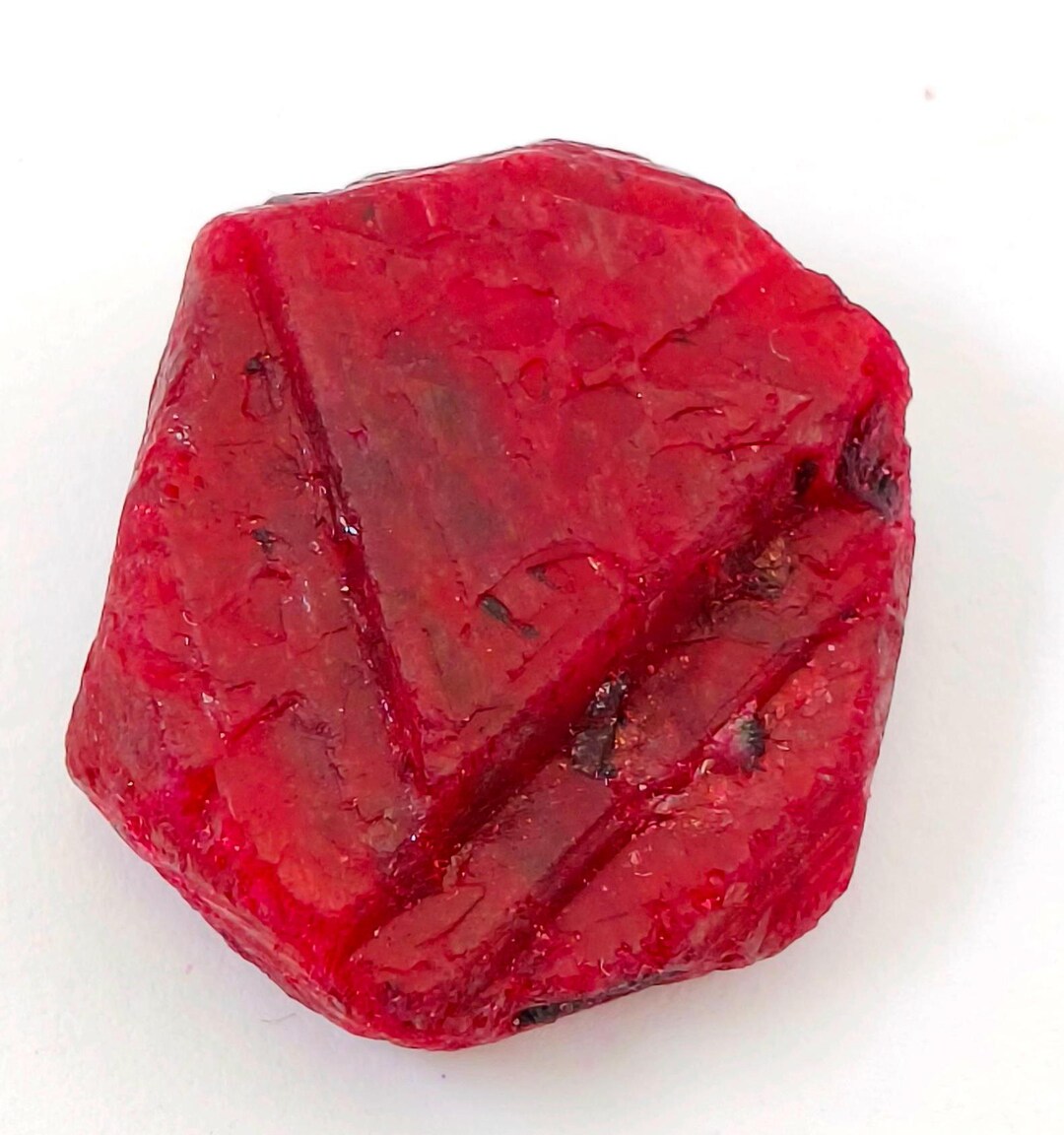 Natural Red Ruby African Rough Loose Gemstone Genuine Ruby Red African ...