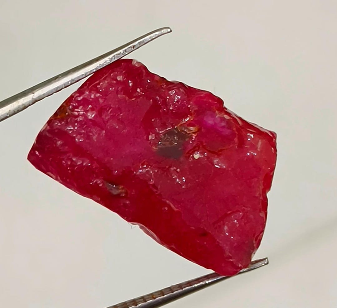 Natural Red Beryl Bixbite Rough Gemstone: African Enhanced Beryl - Etsy
